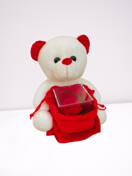 Oso rosa preservada - Poblaflor